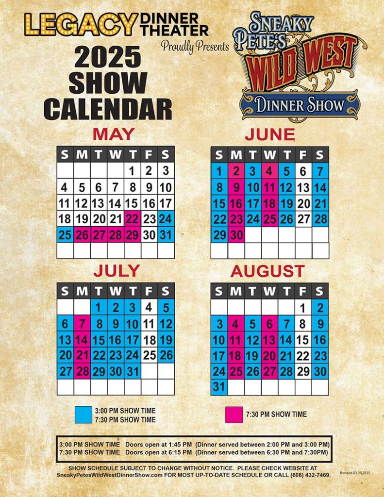 Sneaky Pete's Wild West Dinner Show | Wisconsin Dells